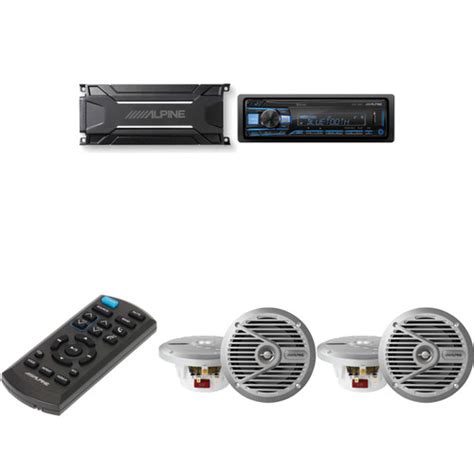 Alpine Ute 73bt Rue 4360 Remote With Kta 30fw 4 Ch Amp And 2 Sps M601
