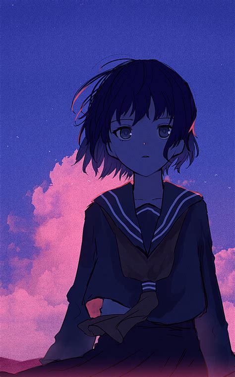 Safebooru 1girl Absurdres Bangs Black Hair Black Sailor Collar Black
