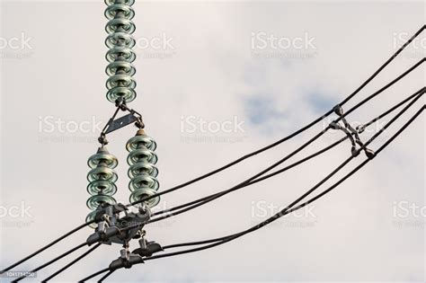 Elements Of A Highvoltage Power Line With A Voltage Of 750 000 Volts
