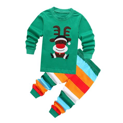 Pijamas Navideños Para Bebés Conjunto De Pijamas Navideños De Papá