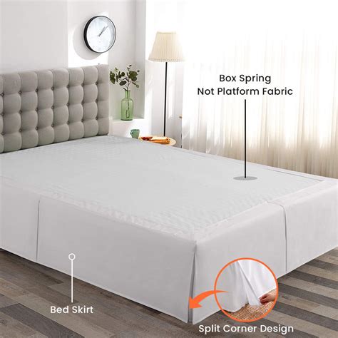 Ccny Magic Bed Skirt 12 Inch Drop Pleated Pattern With Split Corners