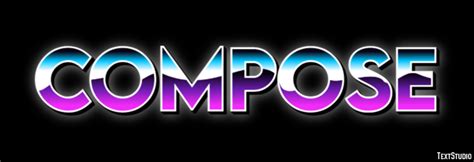 Compose Arcade Text Effect Generator