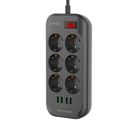 Сетевой фильтр Ldnio Defender Se6403 6 розеток 4 Usb 5v 3 4a Провод 2м оптом
