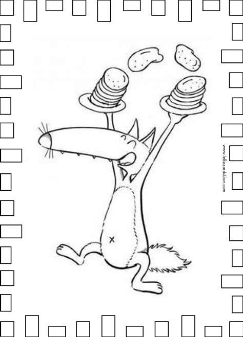 Loup Vu Par Piet Mondrian Coloriage Loup Artofit