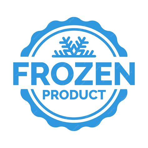 Premium Vector Frozen Product Vector Food Package Label Fresh Frozen