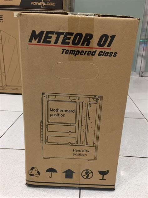 Inplay Meteor 01 Atx Microatx Mini Itx Tempered Glass Pc Case Black Computers And Tech Parts
