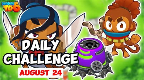 Daily Challenge Bloons Td 6 August 24 2024 🐵 Youtube