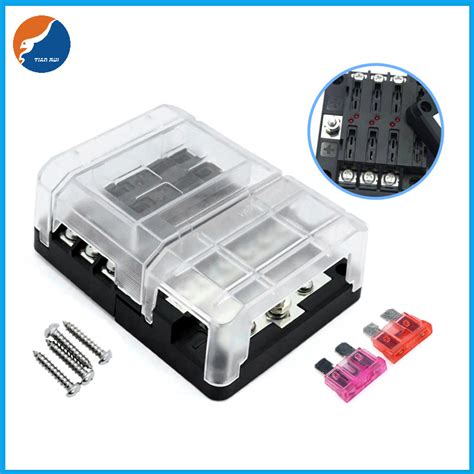 Car Boat Marine 32v 6 Way Ato Atc Fuse Block With Led Indicators