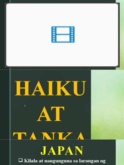 Haiku Tanka At Tanaga Pdf