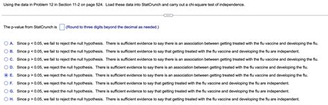Using The Data In Problem 12 In Section 11 2 On Page