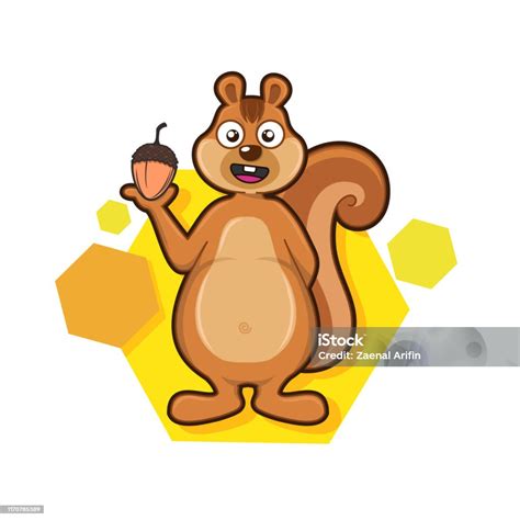 Konsep Maskot Logo Tupai Ilustrasi Stok Unduh Gambar Sekarang Alam