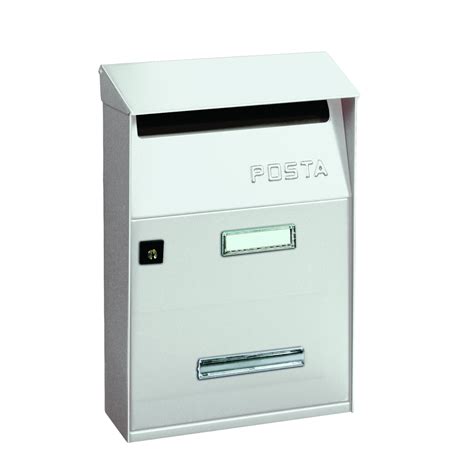 Alubox Ft Cassetta Postale Da Esterno 32x22x11 Cm Cassetta Posta Con Tettuccio Superiore
