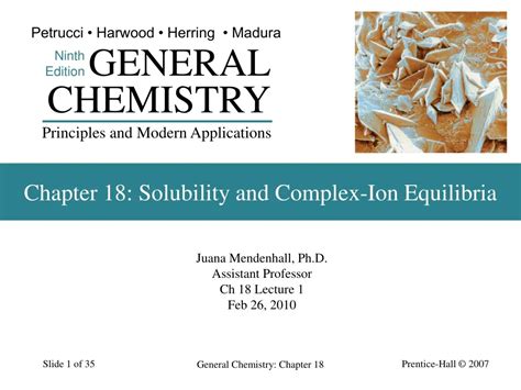 Ppt Chapter 18 Solubility And Complex Ion Equilibria Powerpoint