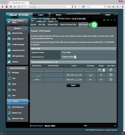 Slubman Blog Ipv6 Connectivity With Tunnelbroker On An Asus Rt Ac66u