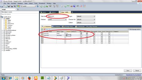 Membuat Database Dengan Sqlyog