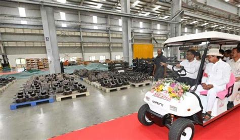 Telangana Cm Inaugurates Medha Rail Coach Factory In Hyderabad