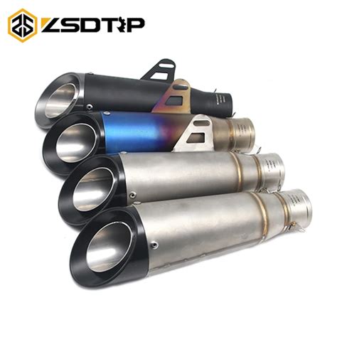 ZSDTRP Universal Mm Motorcycle Modified Exhaust Muffler SC Scooter Exhaust Suitable For Most