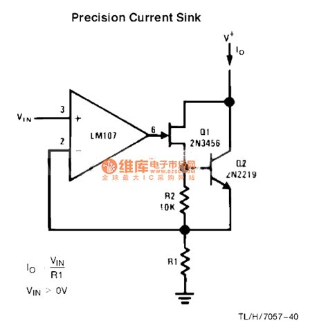 Precision Current Sink Circuit Diagram Basic Circuit Circuit Diagram SeekIC Com