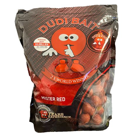 BOILIES SOLUBIL DUDI BAIT MISTER RED SUPER HOT 20MM 1KG DUDI00011