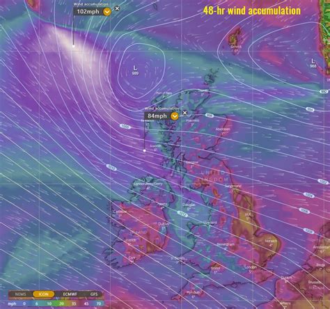 A Pronounced Low Pressure System Travels Across The Uk On Mondays