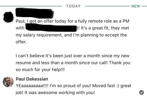 Paul Dakessian On Linkedin Client Lands A Role As A Tech Pm With A