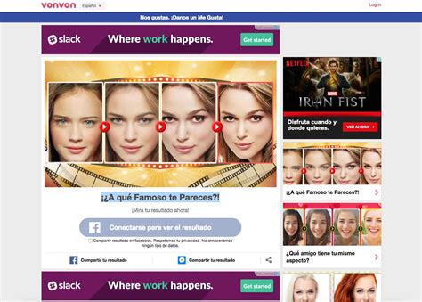 Cuidado Con La App De Facebook A Qué Famoso Te Pareces De Vonvon