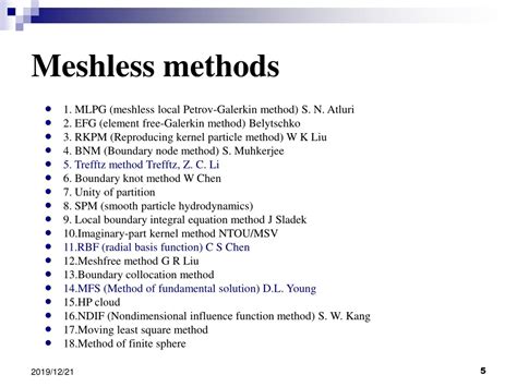 Ppt Meshless Methods Powerpoint Presentation Id