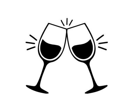 Cheers Wine Glasses Clip Art