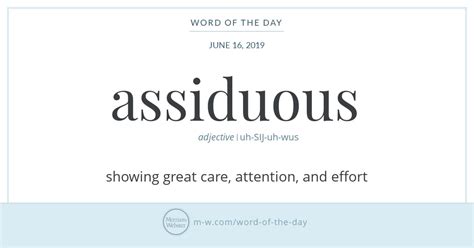 Assiduous Definition