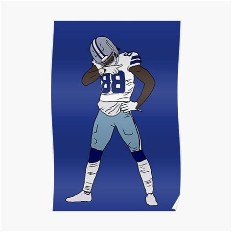 Ceedee Lamb Pointing Celebration Poster For Sale By Rattraptees Redbubble