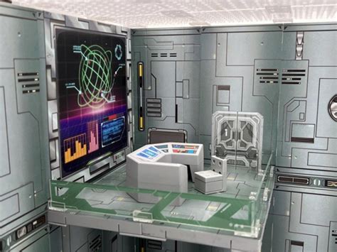 Sci Fi Hangar Diorama Set Fext Hobby Fext System