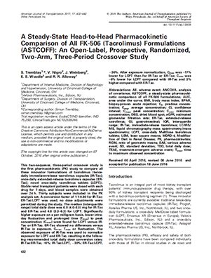 Resources ENVARSUS XR Tacrolimus Extended Release