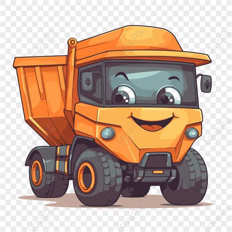 귀여운 덤프 트럭 벡터만화클립 아트상표 Png 일러스트 무료 다운로드 Lovepik