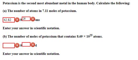 Solved Potassium Is The Second Most Abundant Metal In The Chegg