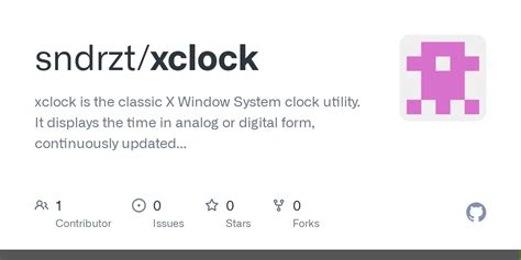 Github Sndrzt Xclock Xclock Is The Classic X Window System Clock