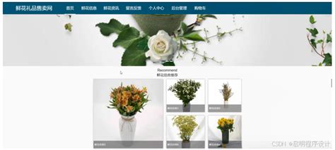 Python Django毕业设计鲜花礼品售卖网（程序lw Csdn博客