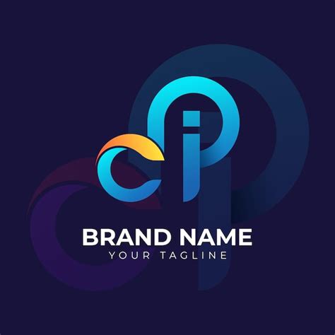 Premium Vector Letter Ci Logo Vector Gradient Logo Template