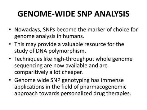 Single Nucleotide Polymorphisms 2 1pptx