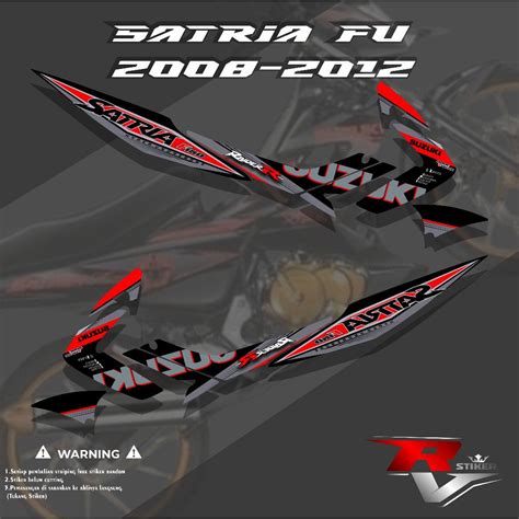 Jual STRIPING SATRIA FU F150 OLD STRIPING SATRIA FU LAMA SATRIA FU