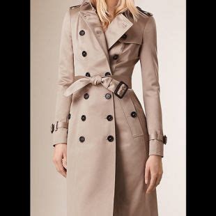 Burberry Prorsum Cotton Sateen Trench Coat