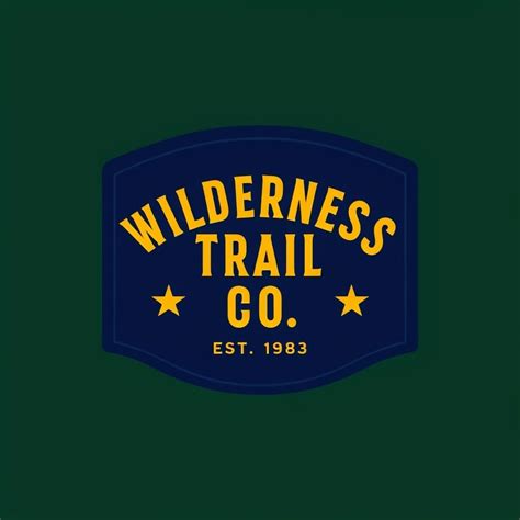 Vintage Inspired Discover The Wilderness Badge Logo Playground