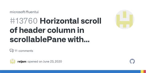 Horizontal Scroll Of Header Column In Scrollablepane With Sticky Header