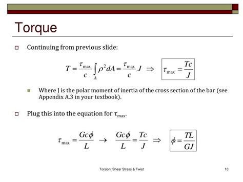 Ppt Torsion Shear Stress And Twist 31 35 Powerpoint Presentation