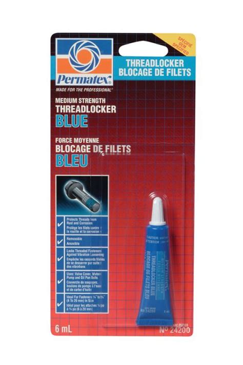 Blue Medium Strength Threadlocker 6case
