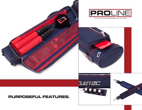 Cuetec Pro Line 2x4 Hard Case Navy The Tourings Professional Case