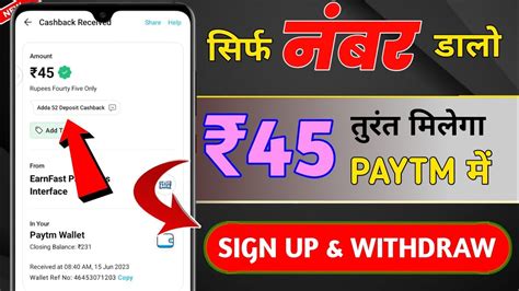 Paytm Earning App 2023 Today New Earning App Today Earn Free Paytm