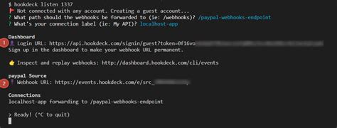 how to test paypal webhook events on localhost with hookdeck hookdeck