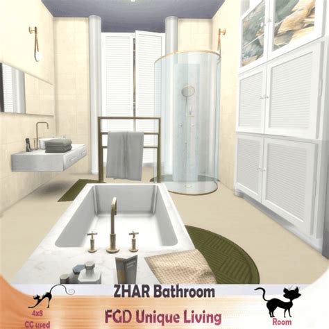 ZHAR Bathroom The Sims 4 Rooms Lots CurseForge