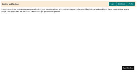 How To Implement Usereducer And Usecontext Codesandbox