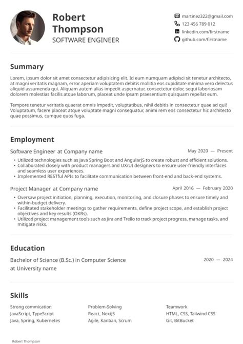 Безкоштовний Конструктор Резюме Створіть Ідеальне Резюме Cv Mate